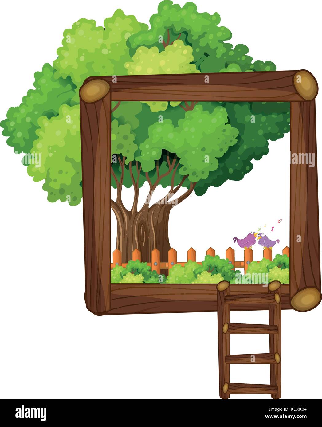 Ladder tree Stock Vector Images - Alamy
