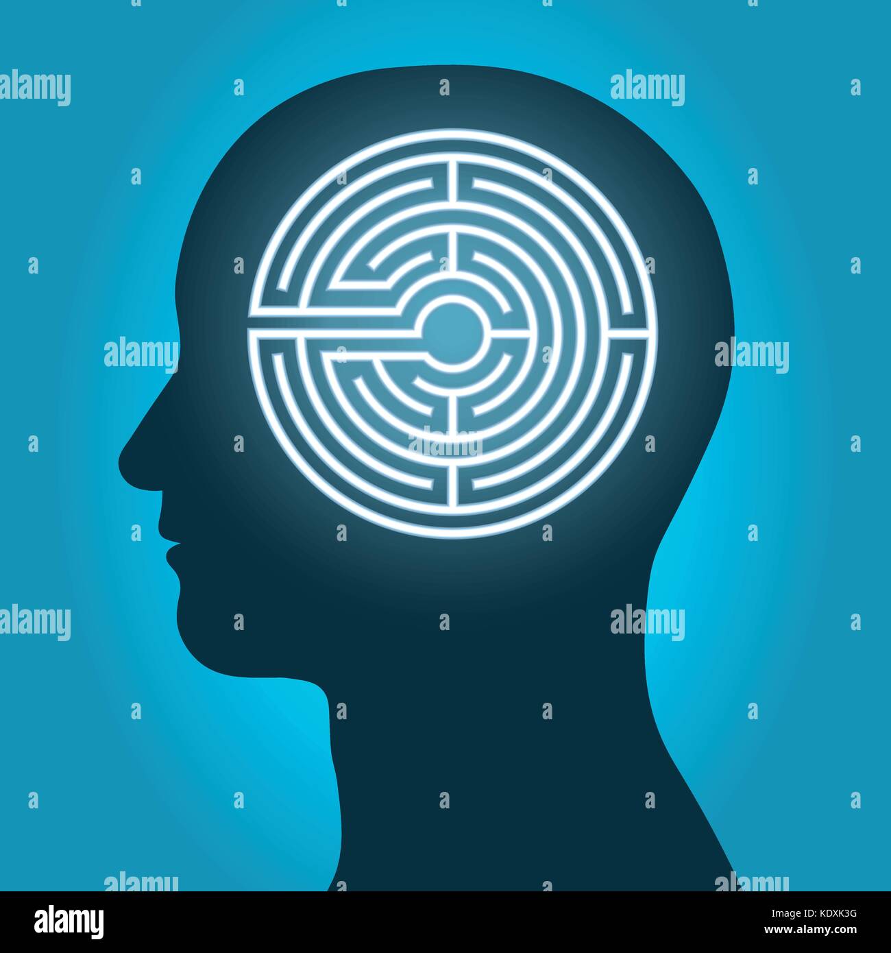 Meditation labyrinth Stock Vector Images - Alamy