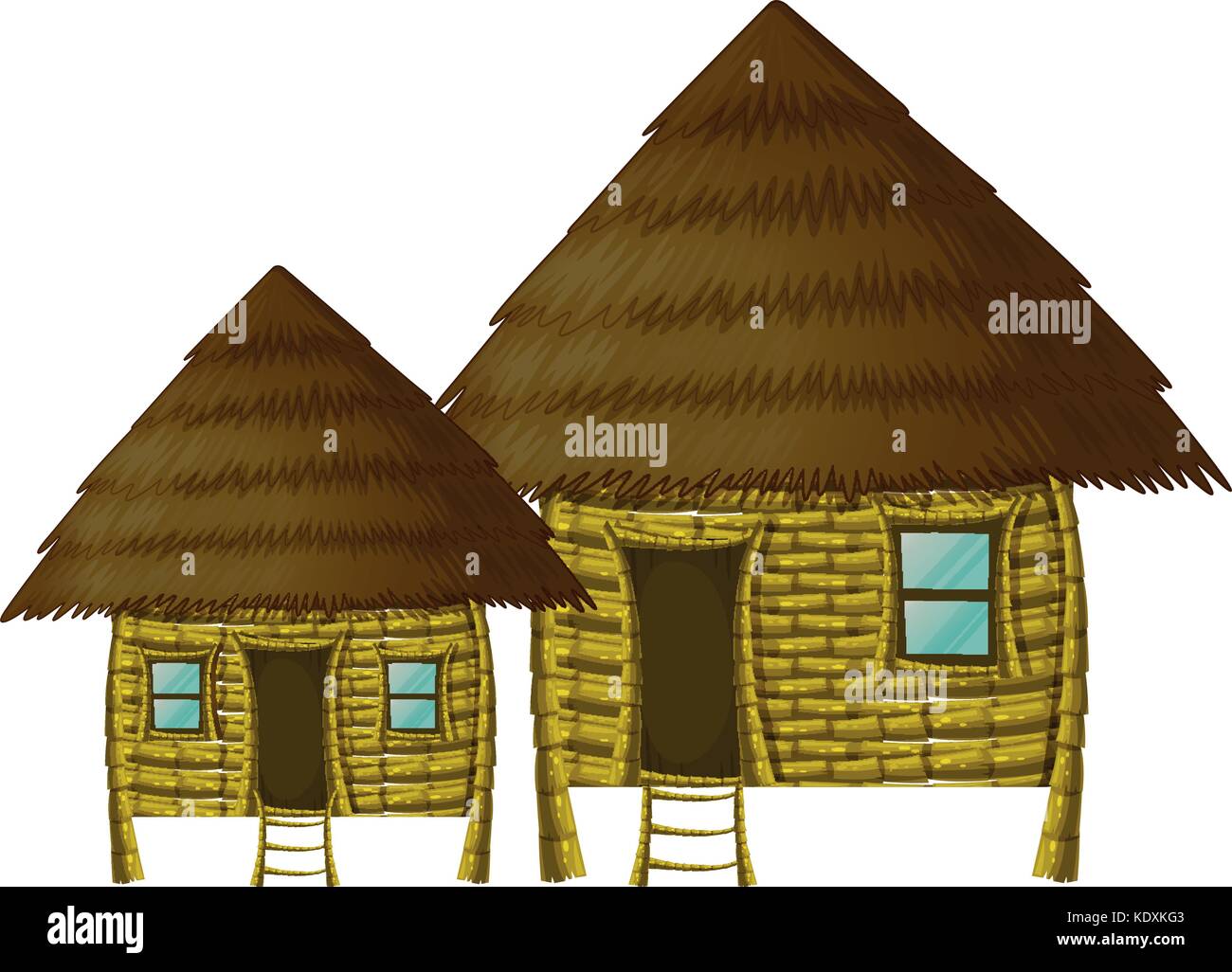 Accommodation huts Stock Vector Images - Alamy