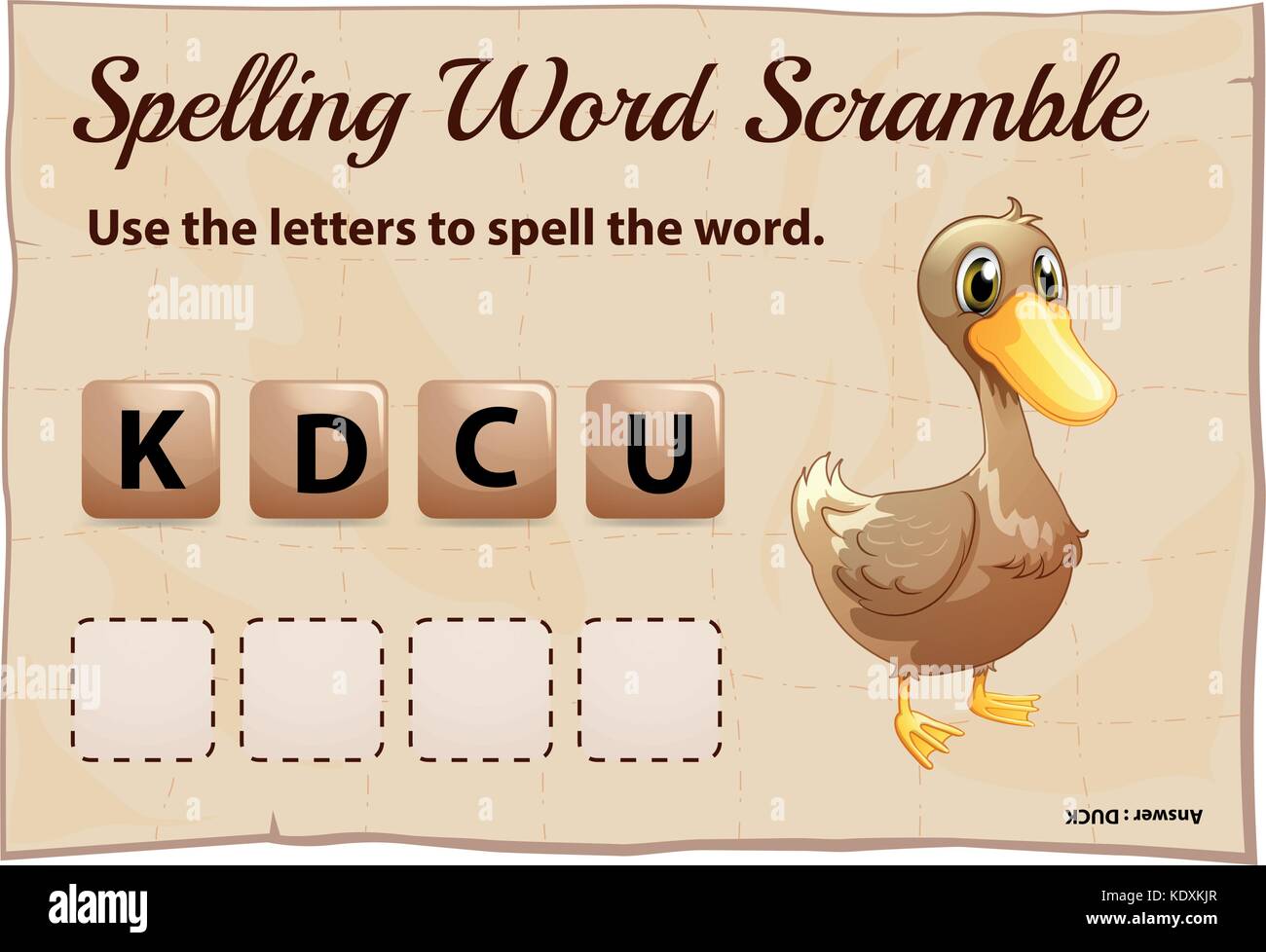 Word duck Stock Vector Images - Alamy
