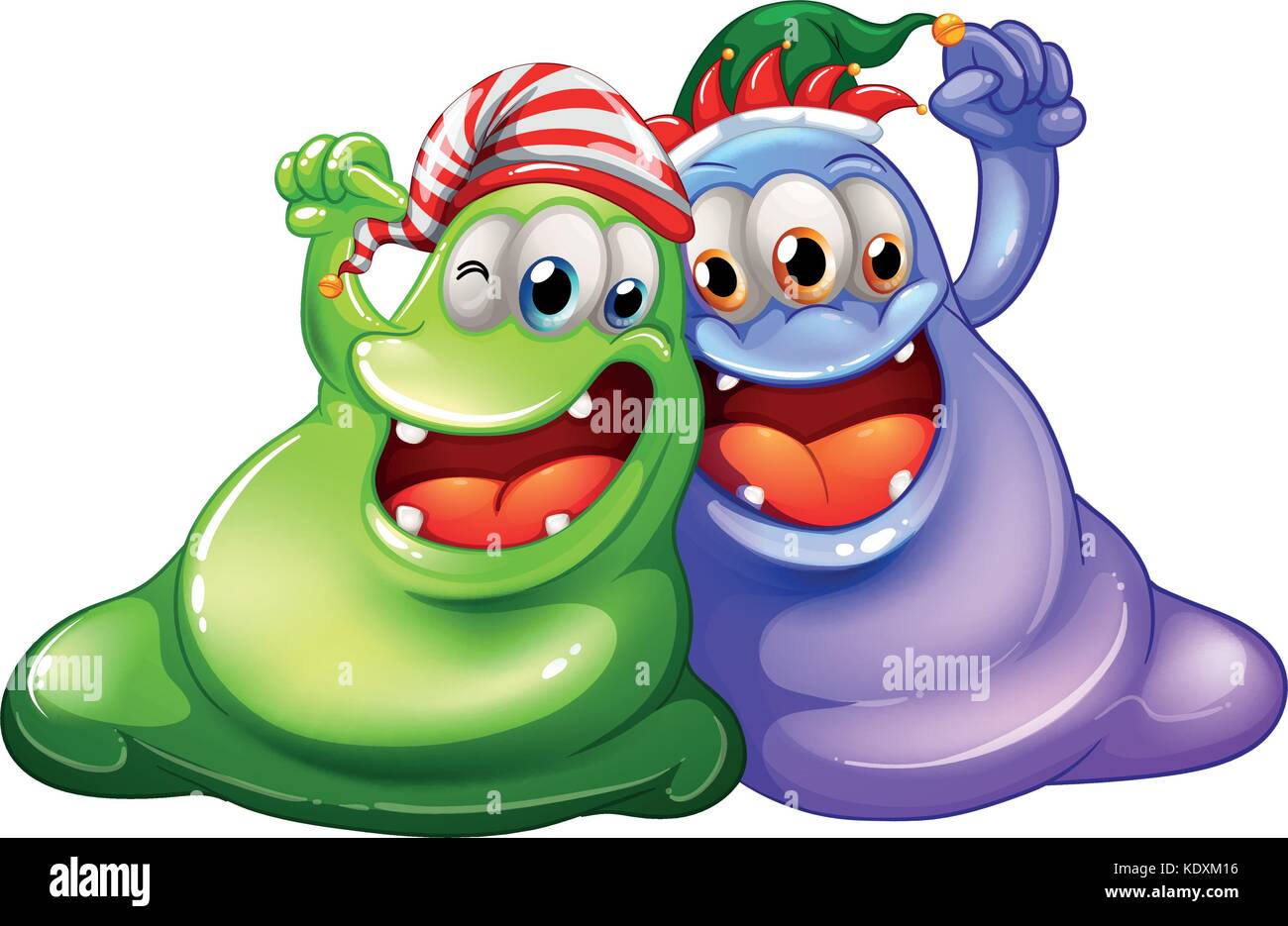 Happy friends having fun Stock Vector Images - Alamy