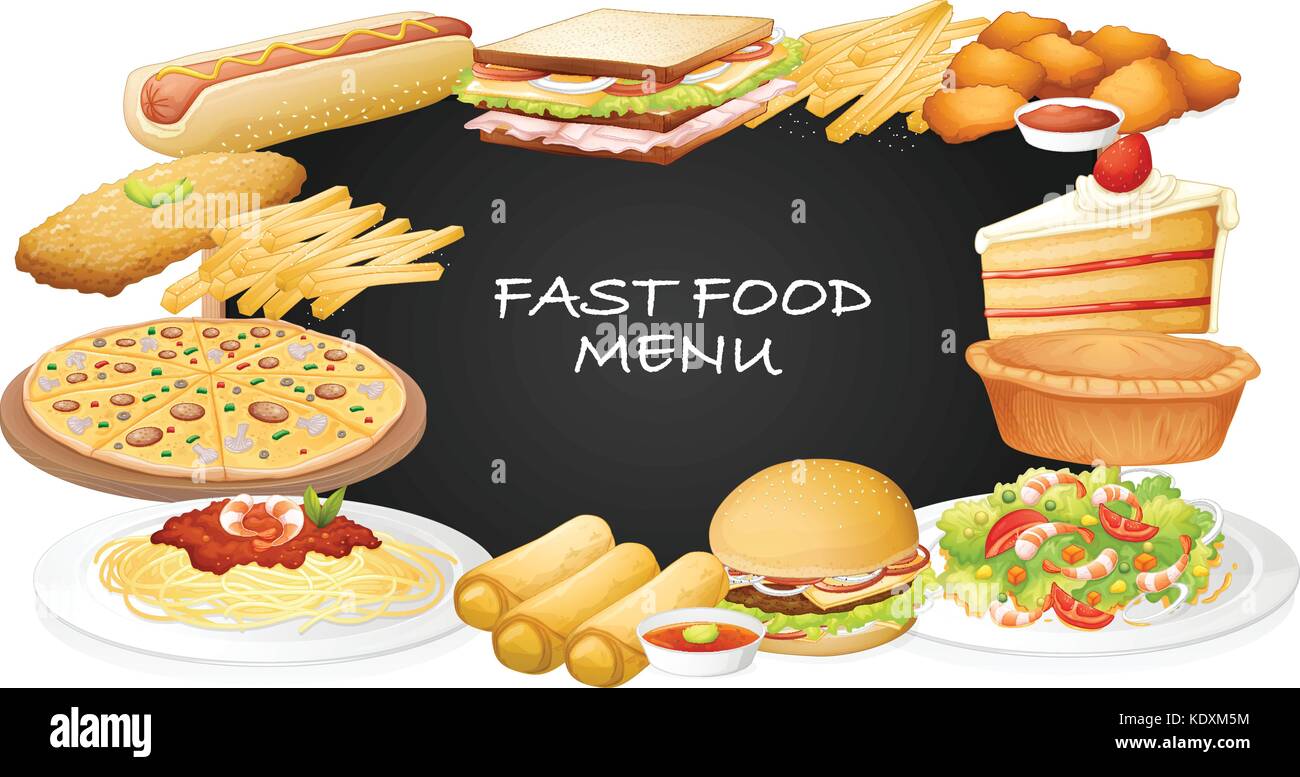 Different kinds pasta in Stock Vector Images - Alamy