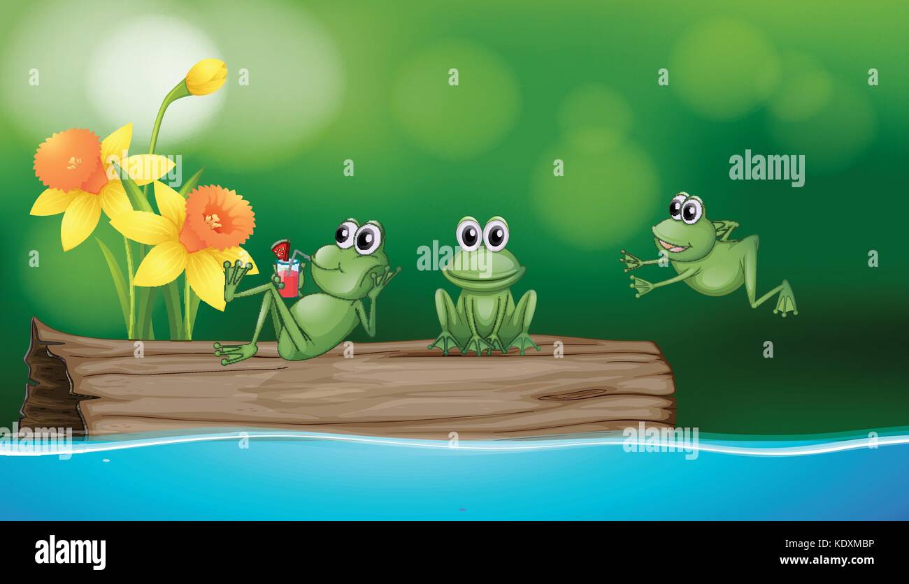 Three logs Stock Vector Images - Alamy