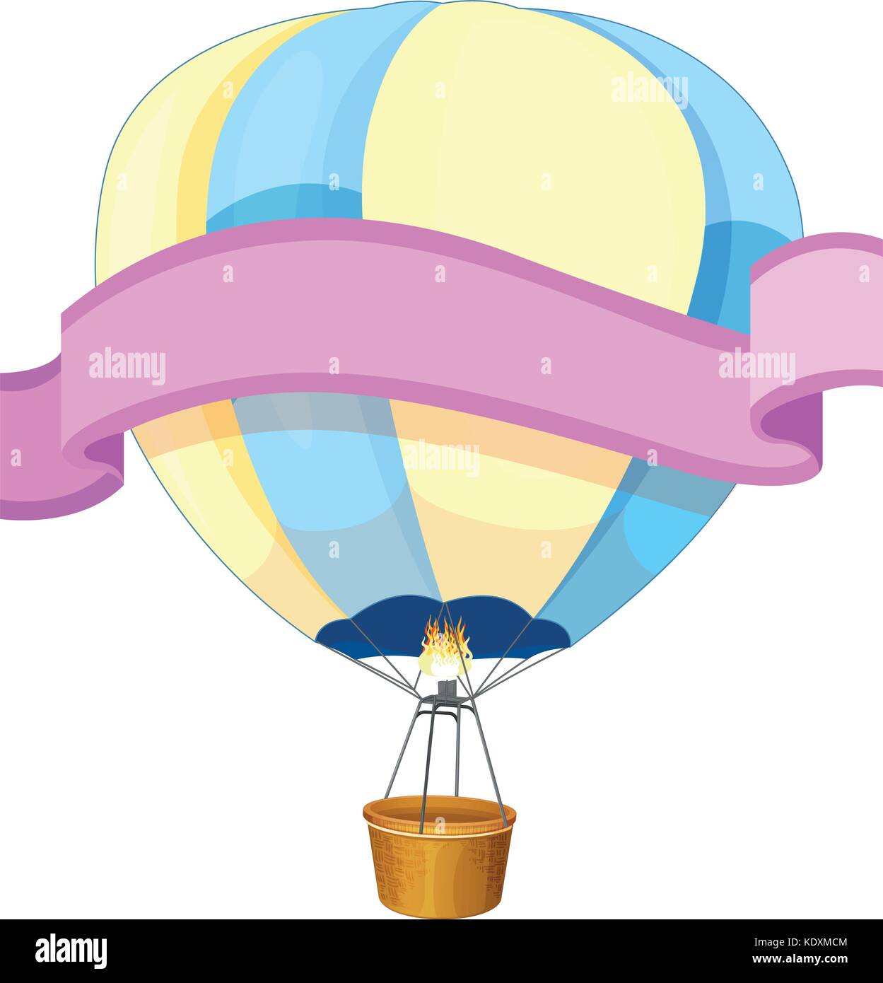 Banner design with balloon in background illustration Stock Vector ...