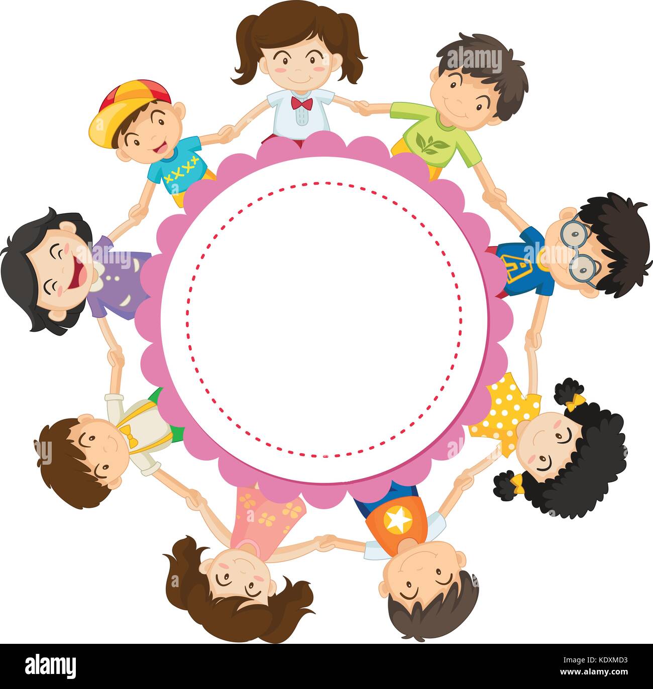 Circle Holding Hands Clip Art