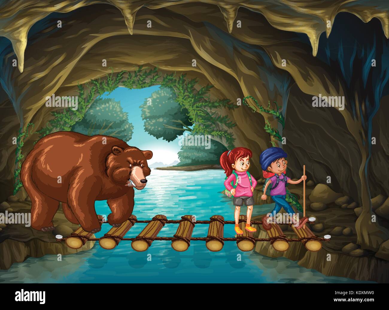 Bear Cave Clipart