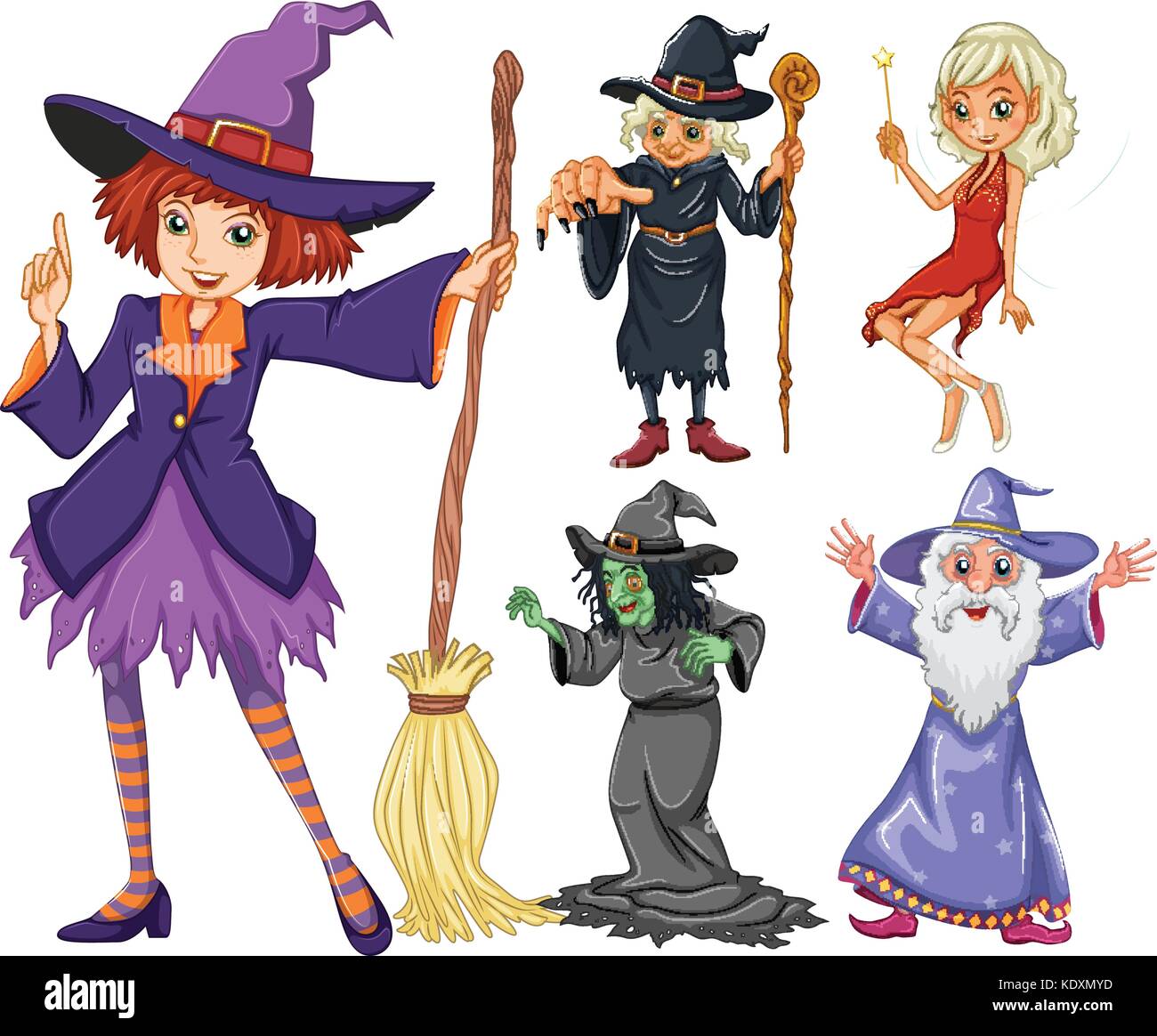 Wizard series Stock Vector Images - Alamy