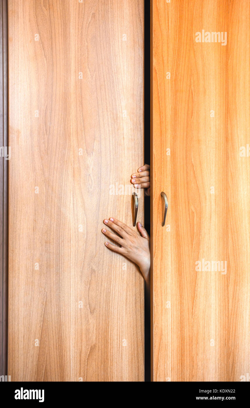 Cupboard hiding indoors inside hi-res stock photography and images - Alamy