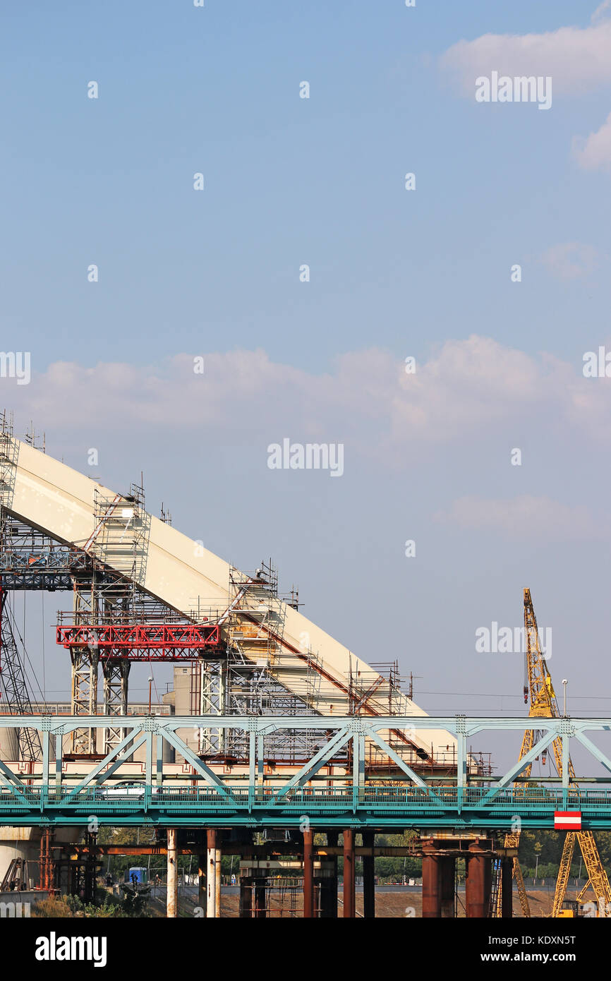 bridge construction site Stock Photo - Alamy