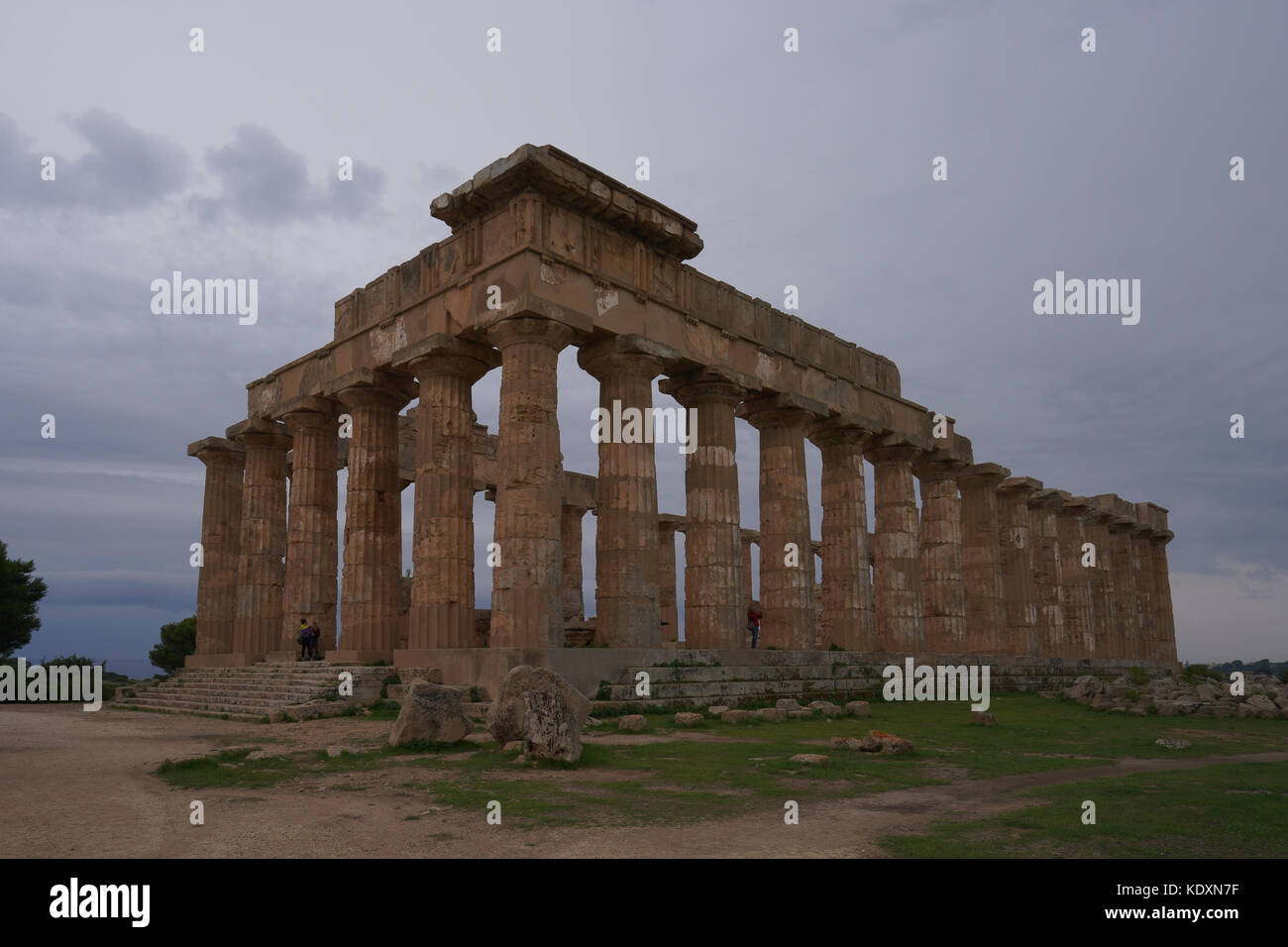 The Temple of Hera (also known as Temple E) at the Greek archeological ...