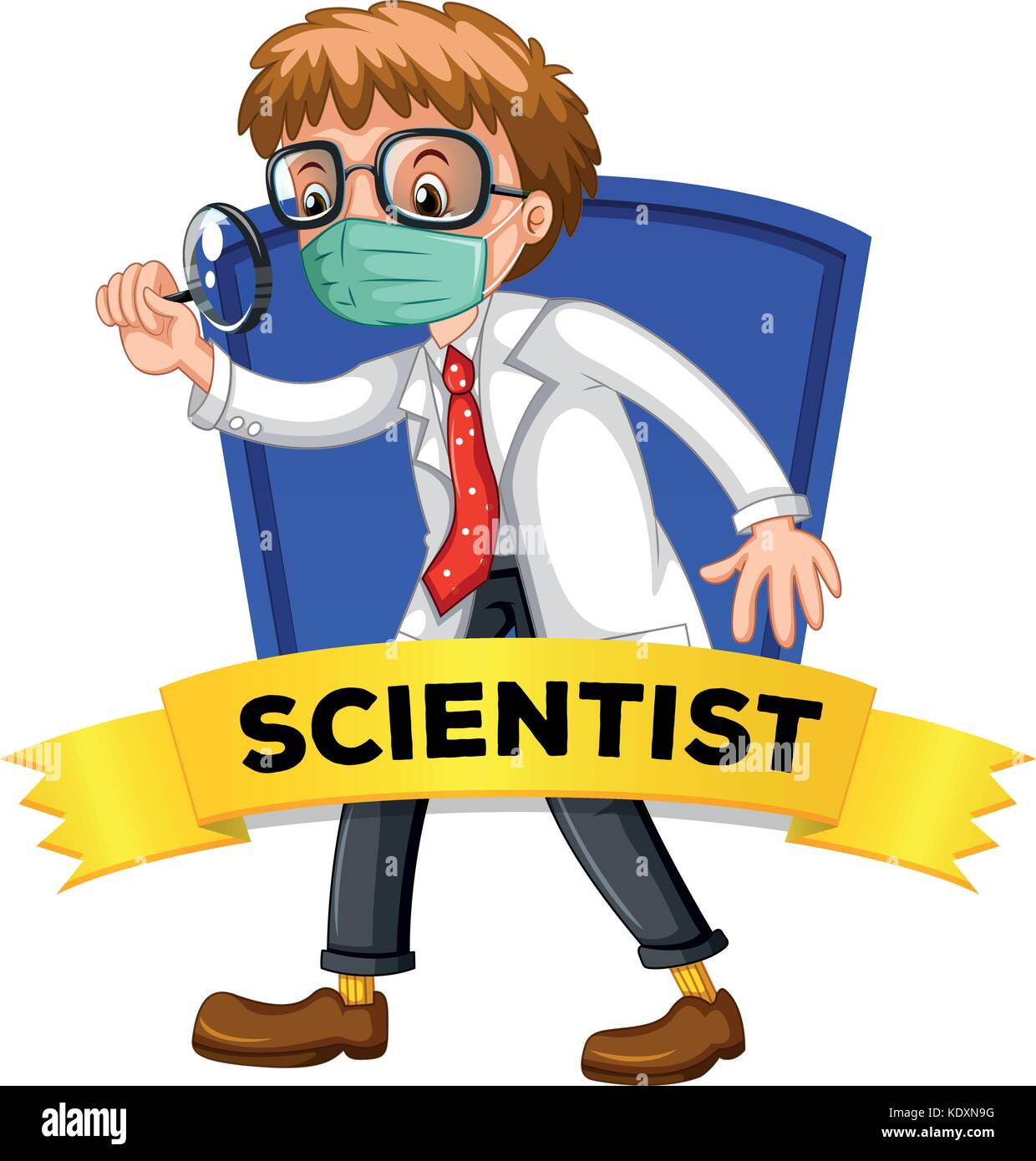 Label design male scientist hi-res stock photography and images - Alamy