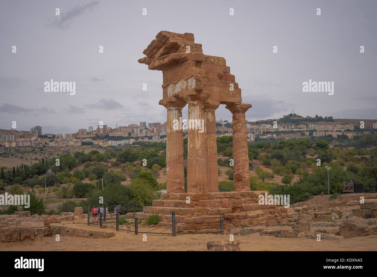The reassembled remains of the Temples of Castor and Pollux at the ...