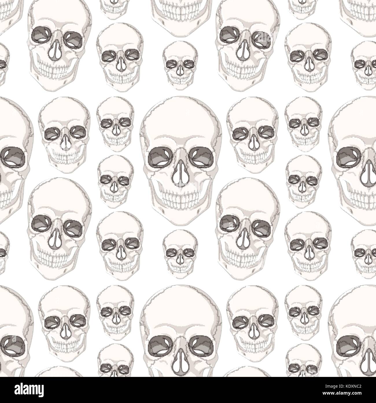 Seamless background design with skull illustration Stock Vector Image ...