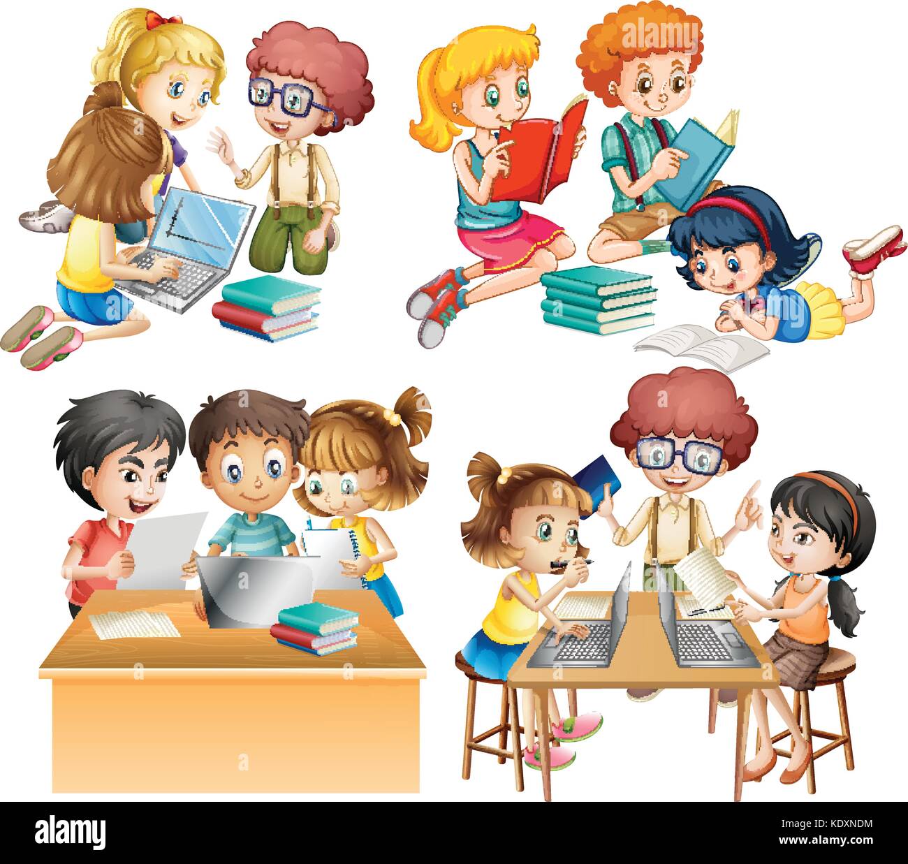 Reading groups Stock Vector Images - Alamy
