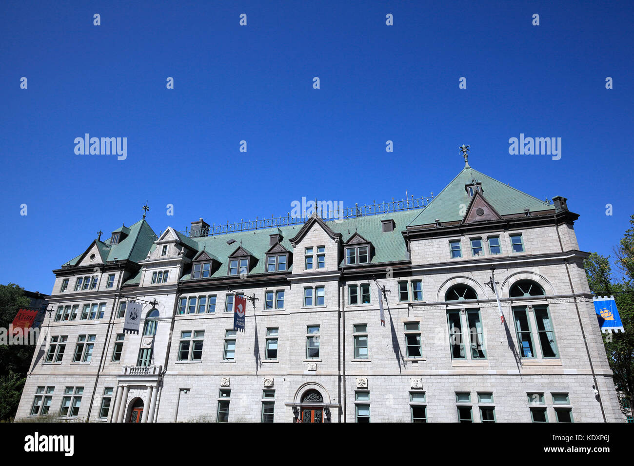 Quebec City City Hall In Old Quebec City High Resolution Stock ...