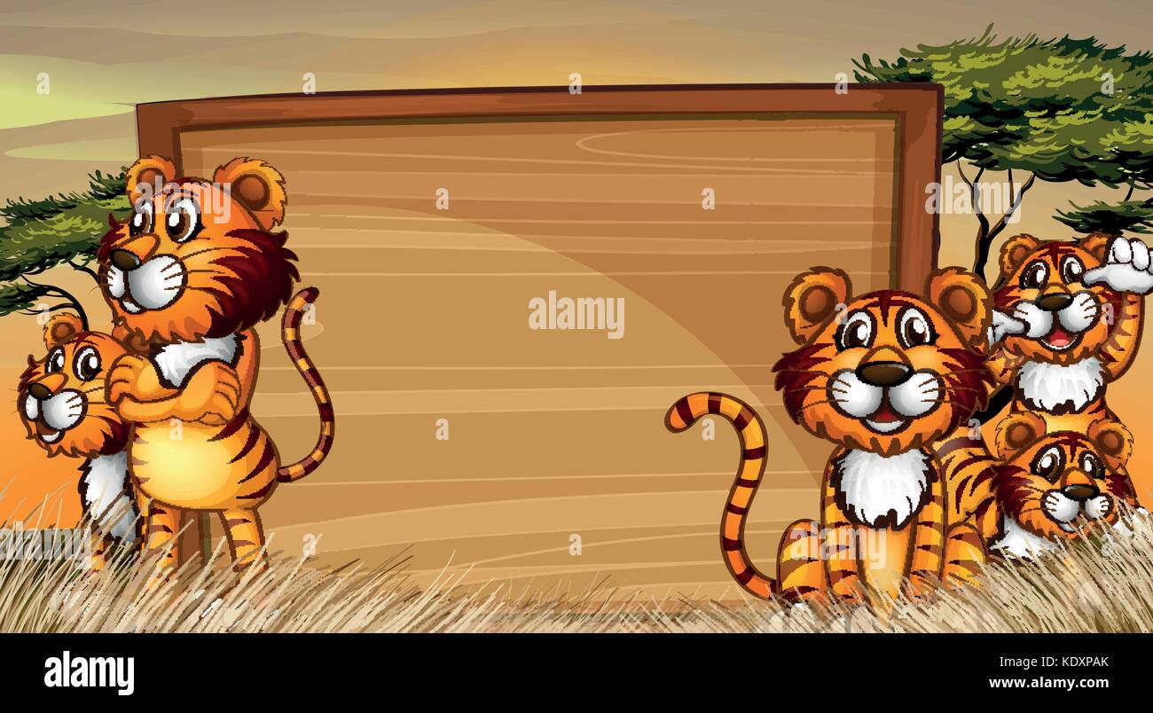 Tiger frame clipart hi-res stock photography and images - Alamy