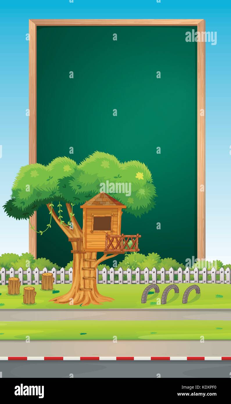 Board design with park background illustration Stock Vector Image & Art ...