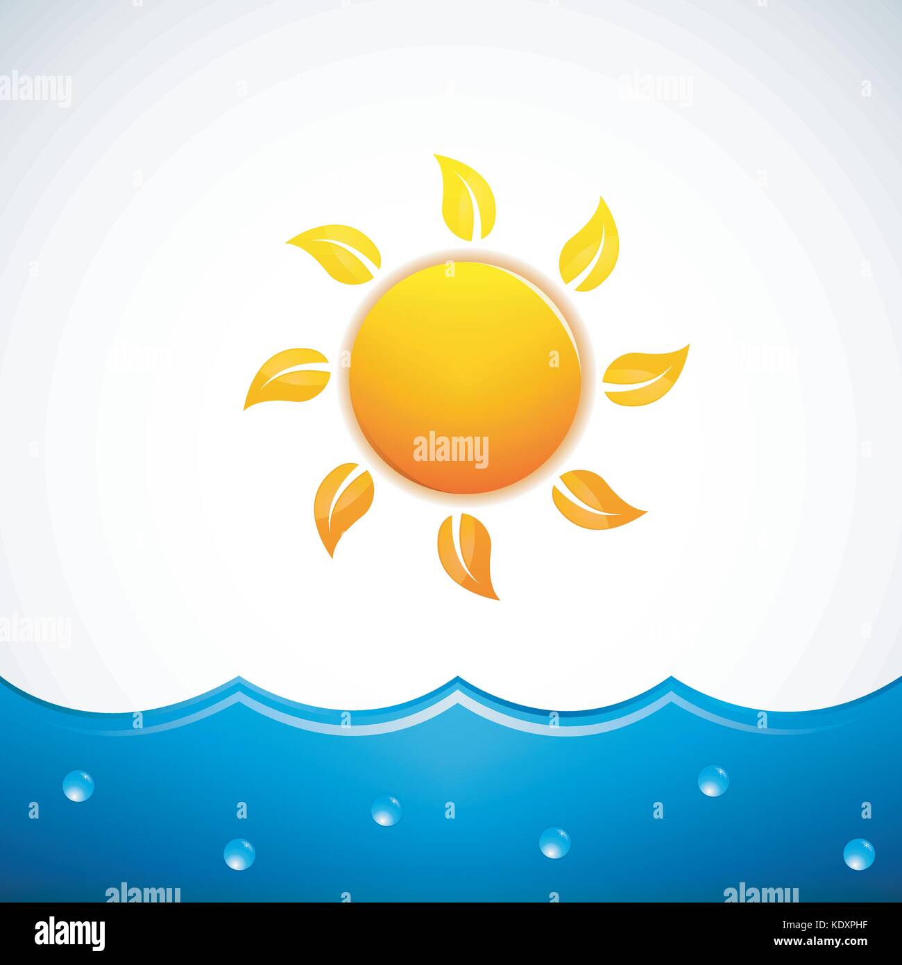 Seaside sun Stock Vector Images - Alamy