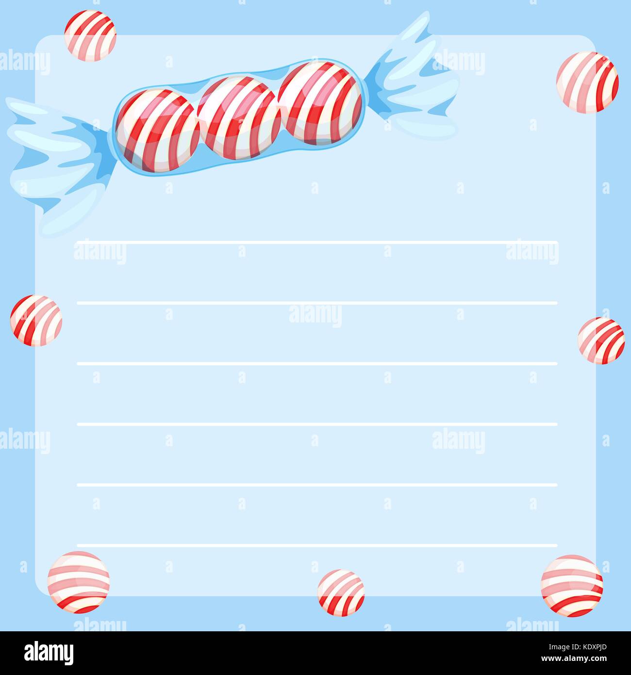 Border template with candy illustration Stock Vector Image & Art - Alamy