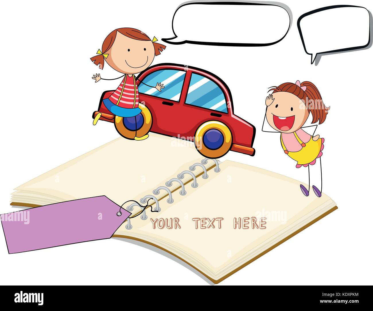 Car book child Stock Vector Images - Alamy