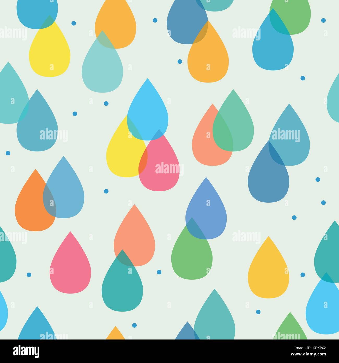 Falling rain seamless pattern Stock Vector Images - Alamy