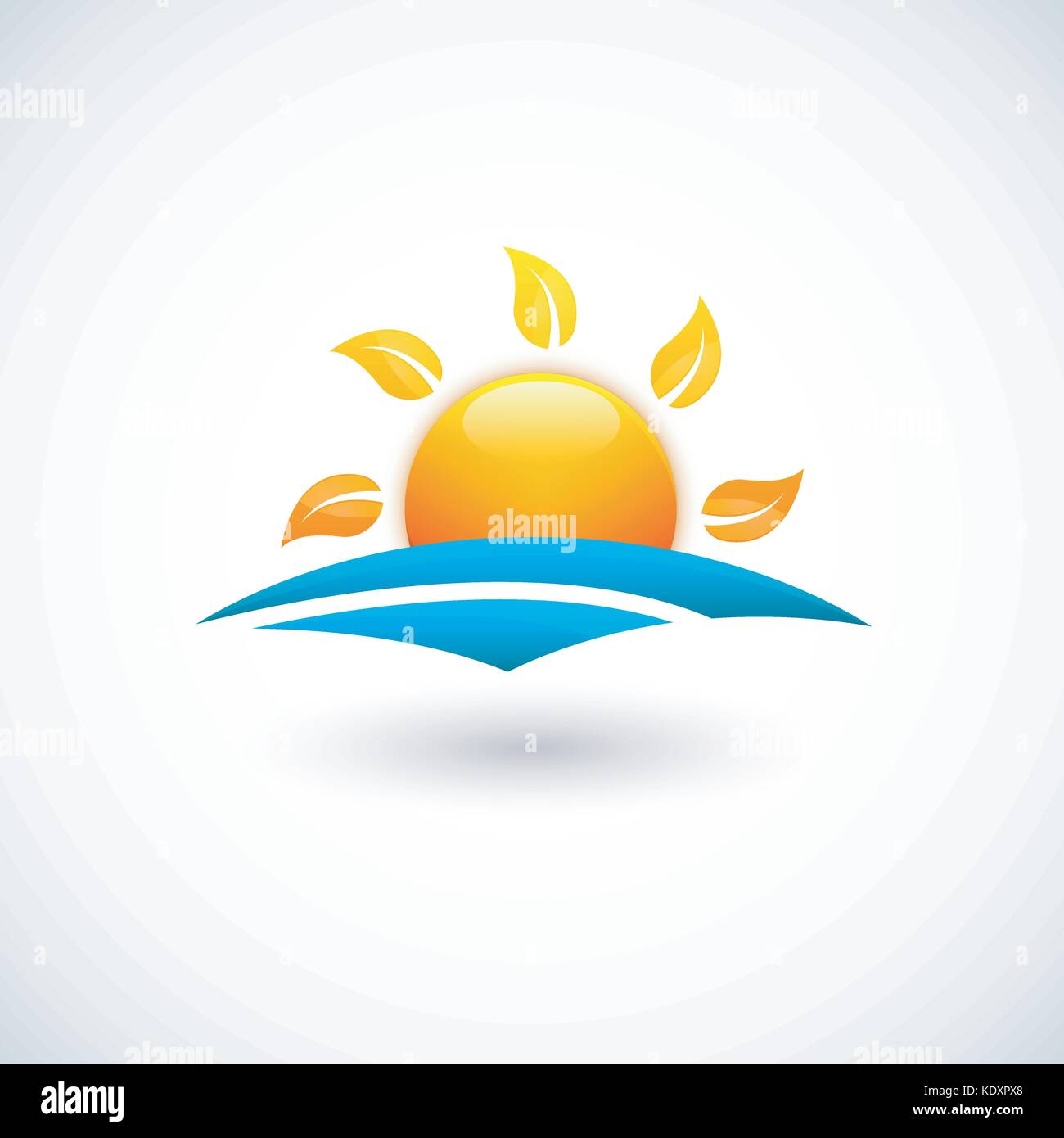 Sea sun and view Stock Vector Images - Alamy
