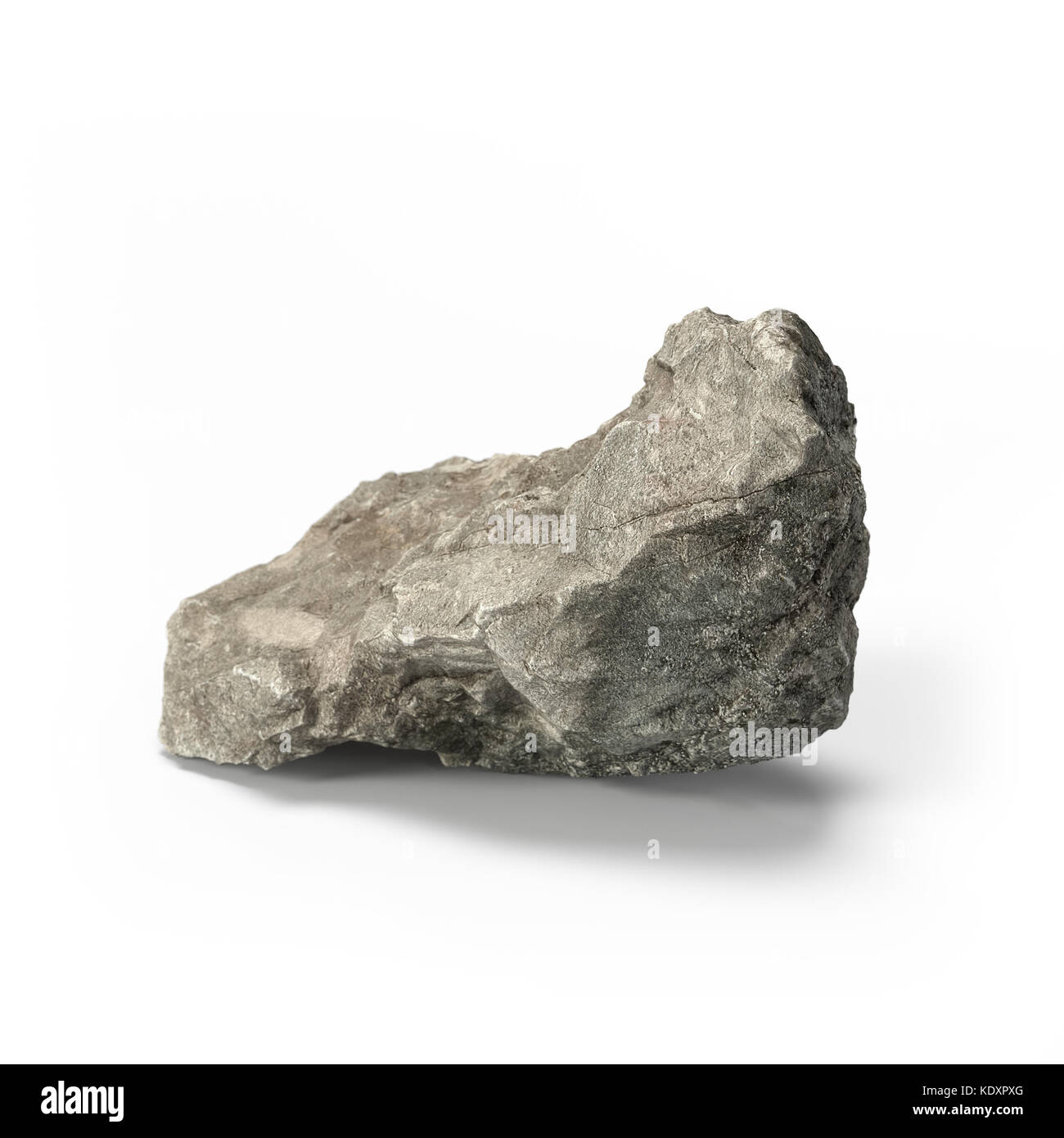 Large rock stone isolated on a white background 3d rendering Stock ...