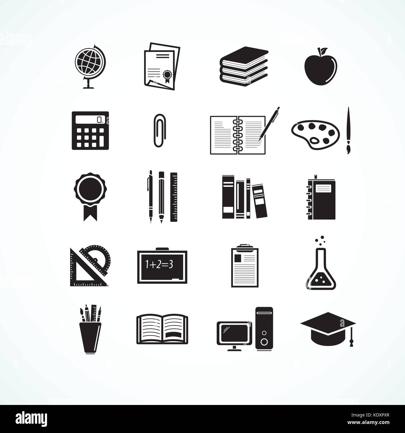 Middle school student school Stock Vector Images - Alamy