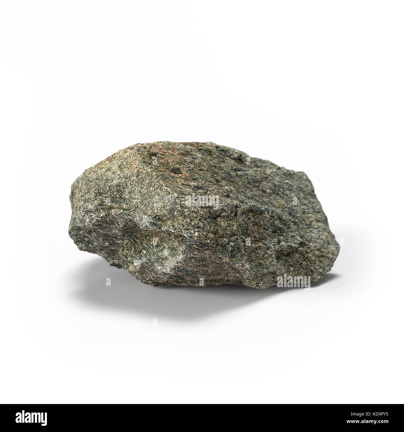 Large rock stone isolated on a white background 3d rendering Stock ...