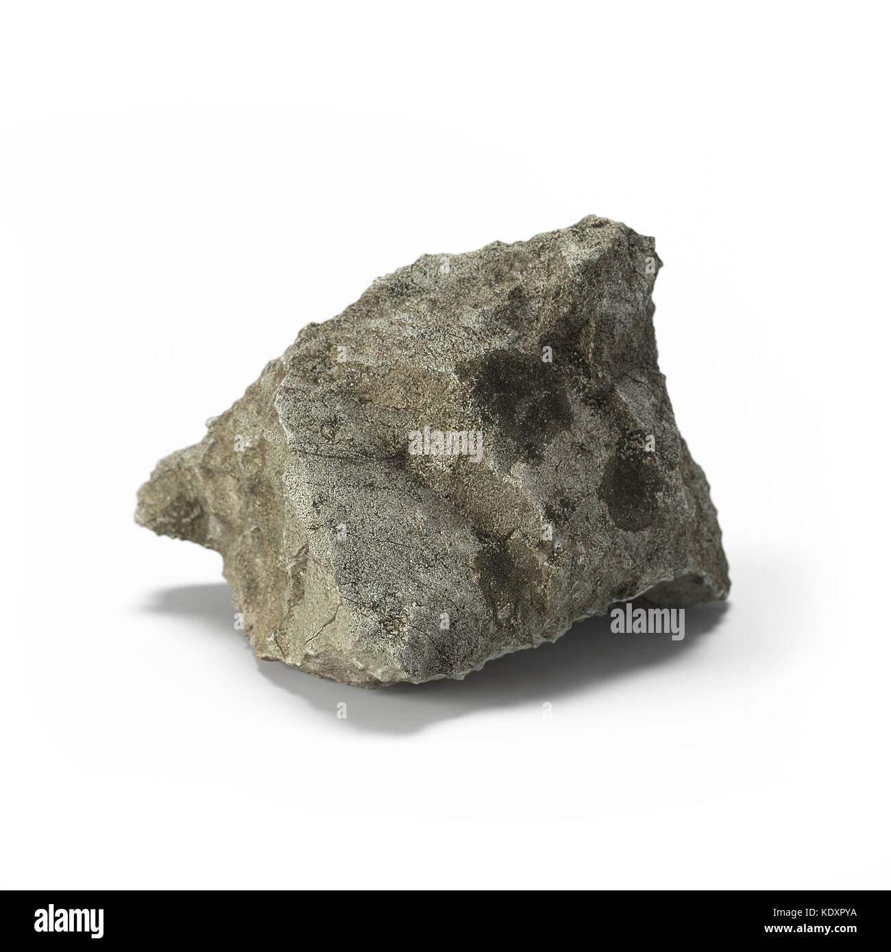 Large rock stone isolated on a white background 3d rendering Stock ...