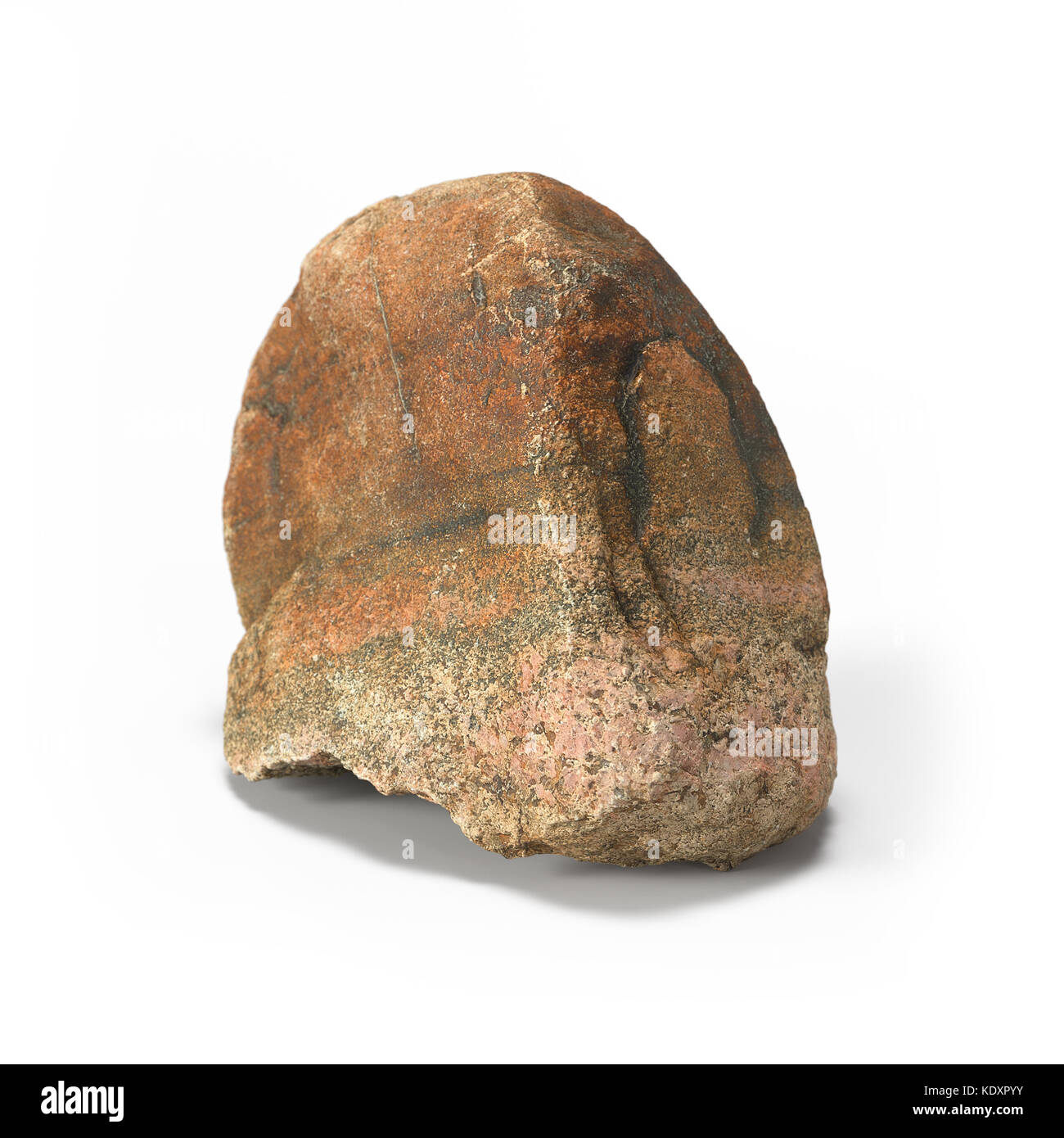 Large rock stone isolated on a white background 3d rendering Stock ...