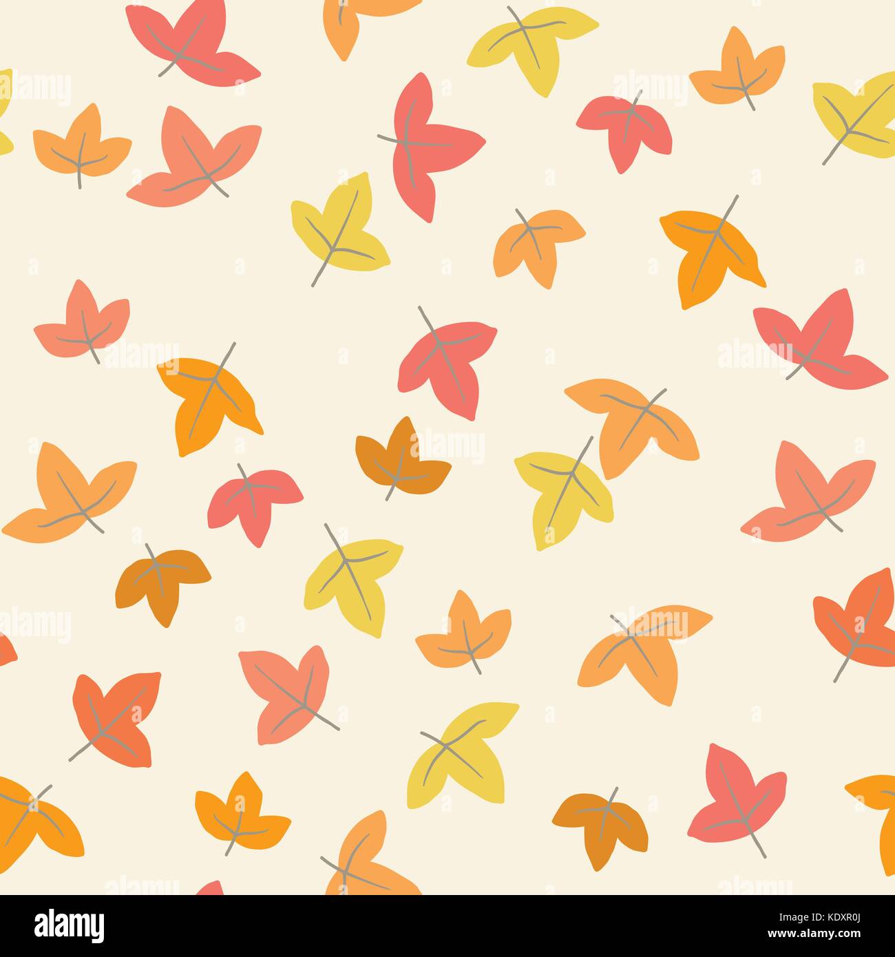 Seamless pattern with autumn leaves Stock Vector Image & Art - Alamy