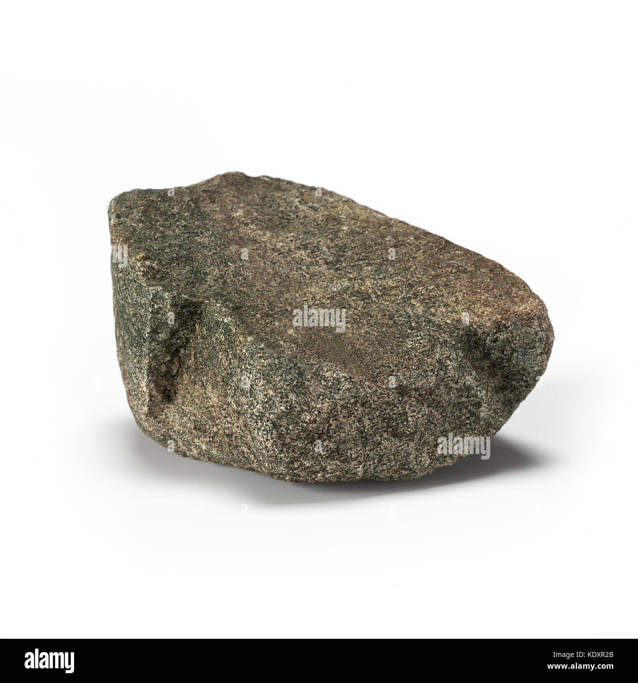 Large rock stone isolated on a white background 3d rendering Stock ...