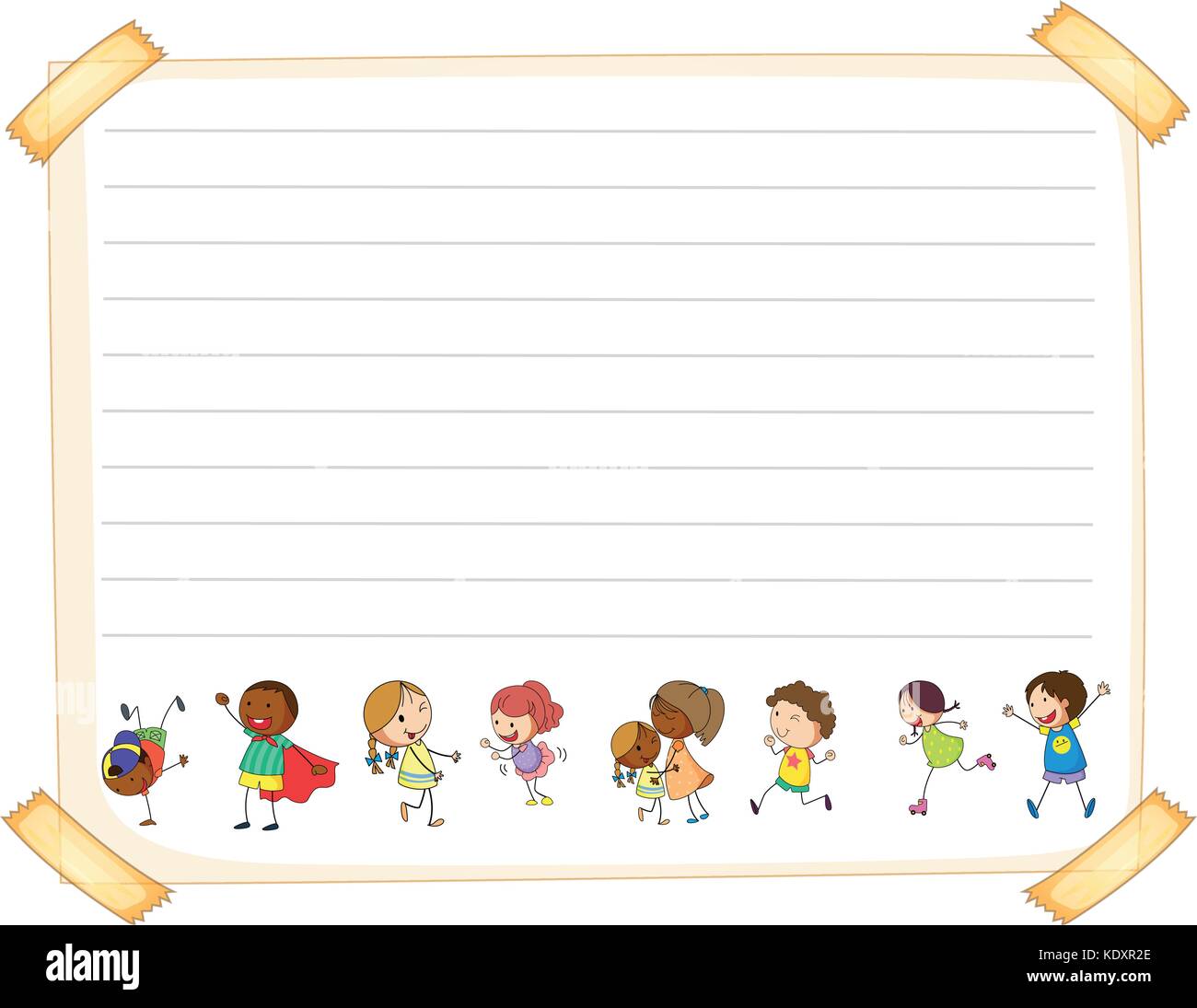 Empty banner template kids Cut Out Stock Images & Pictures - Alamy