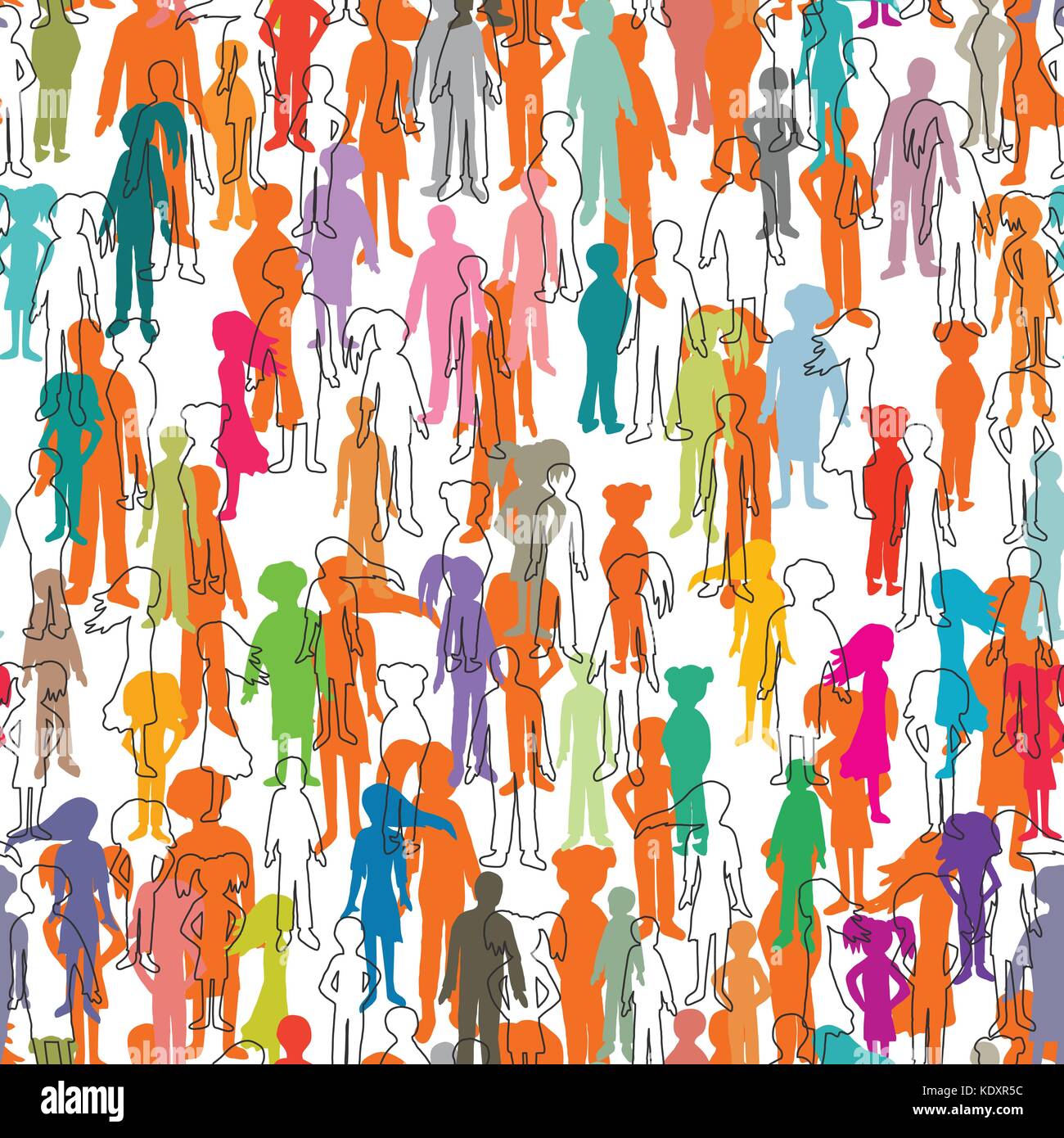 Human pattern Stock Vector Images - Alamy