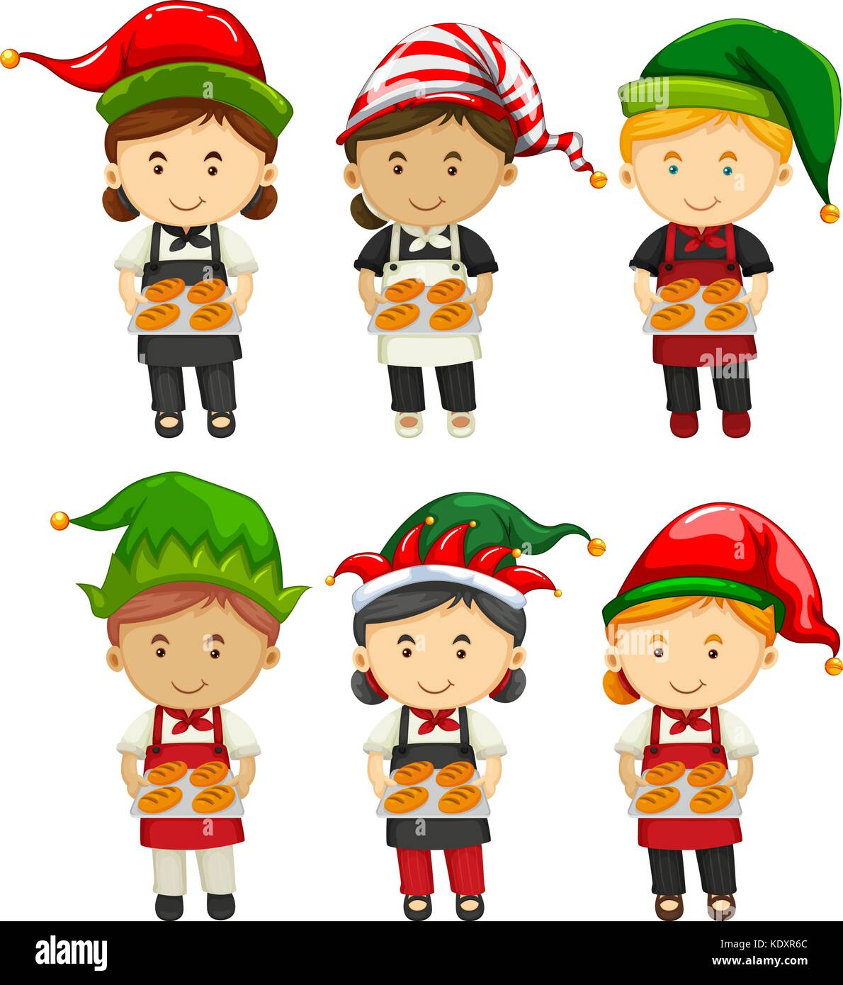 Chef party hat character Stock Vector Images - Alamy
