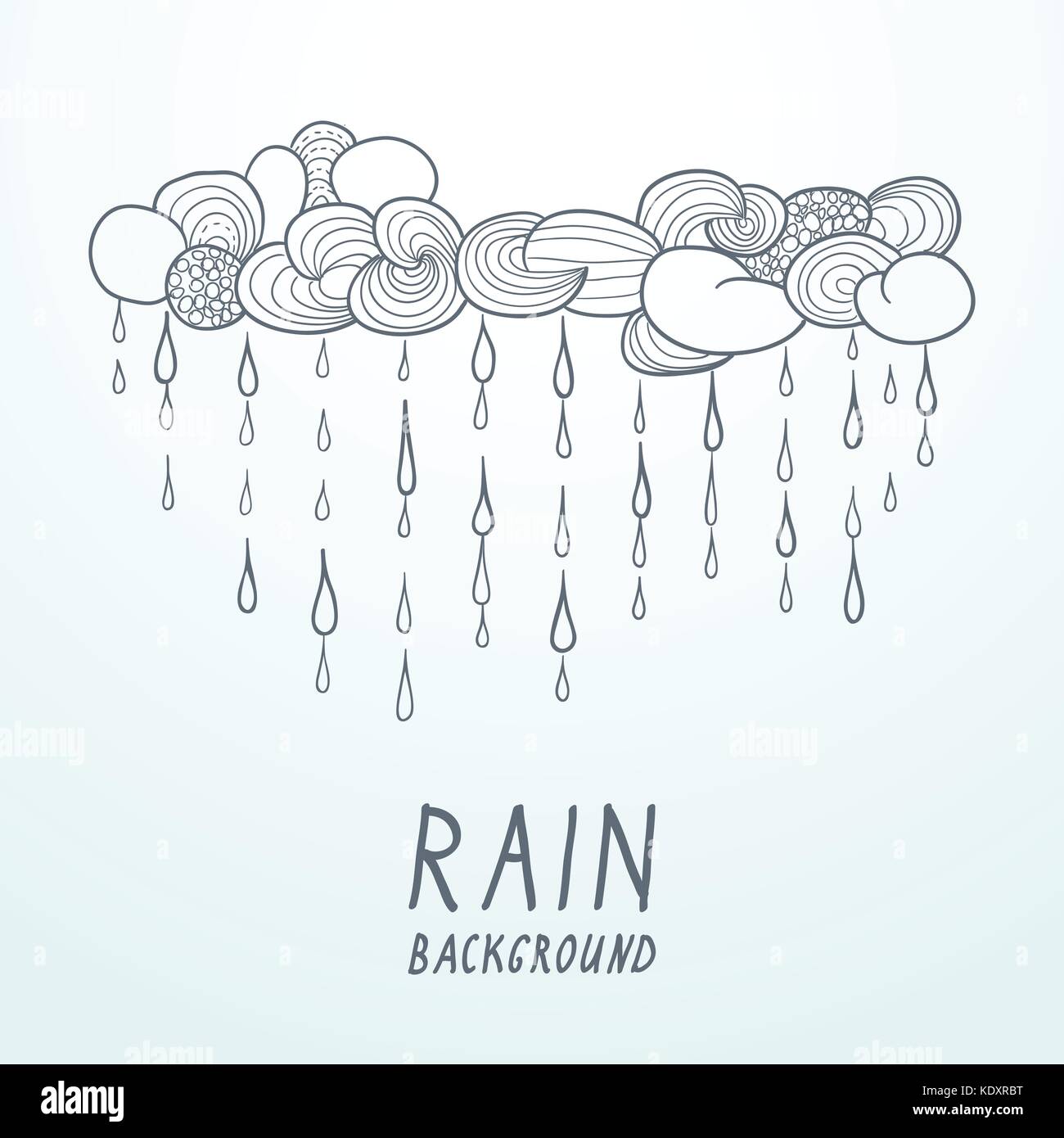 rainy weather, vector illustration Stock Vector Image & Art - Alamy