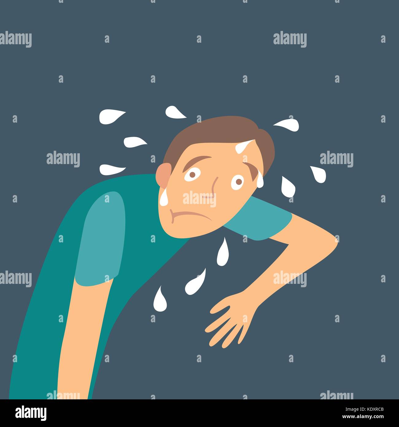 tired guy, vector illustration Stock Vector Image & Art - Alamy