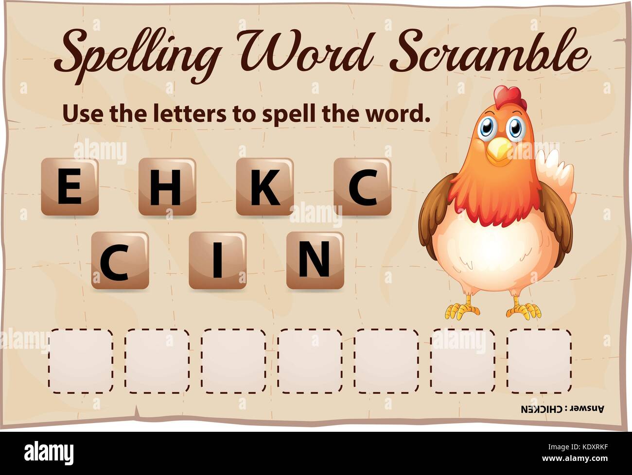 Word chicken hi-res stock photography and images - Alamy