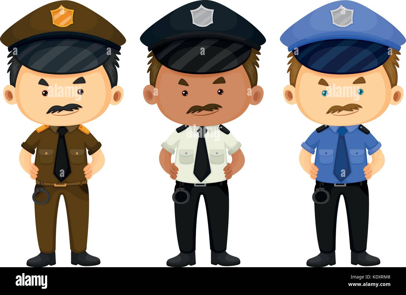 Cops vector vectors hi-res stock photography and images - Alamy