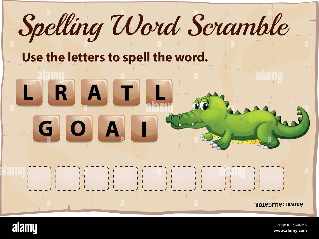 Alligator game Stock Vector Images - Alamy