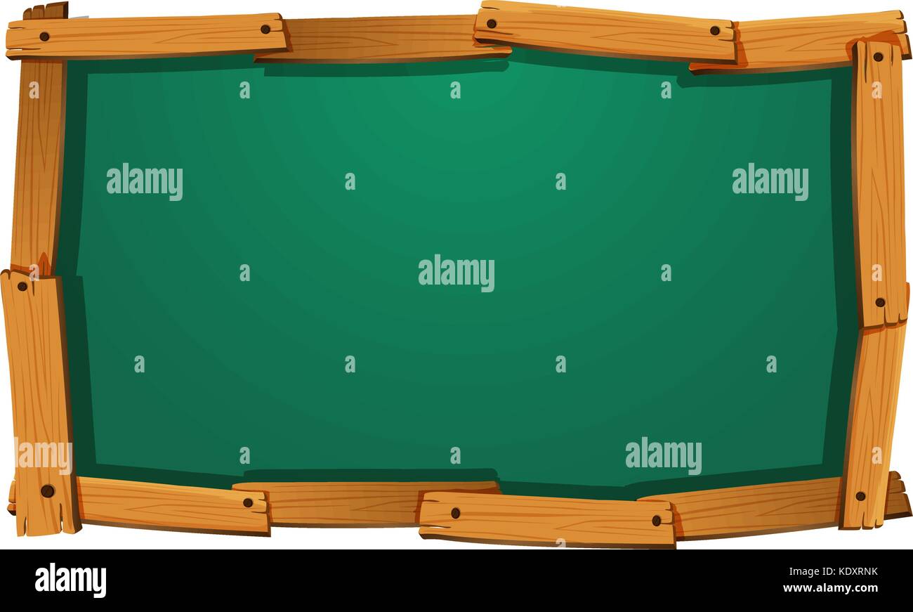 Bord design with wooden frame illustration Stock Vector Image & Art - Alamy