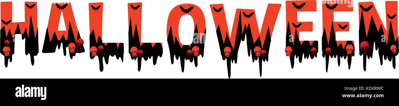 Halloween word clipart hi-res stock photography and images - Alamy