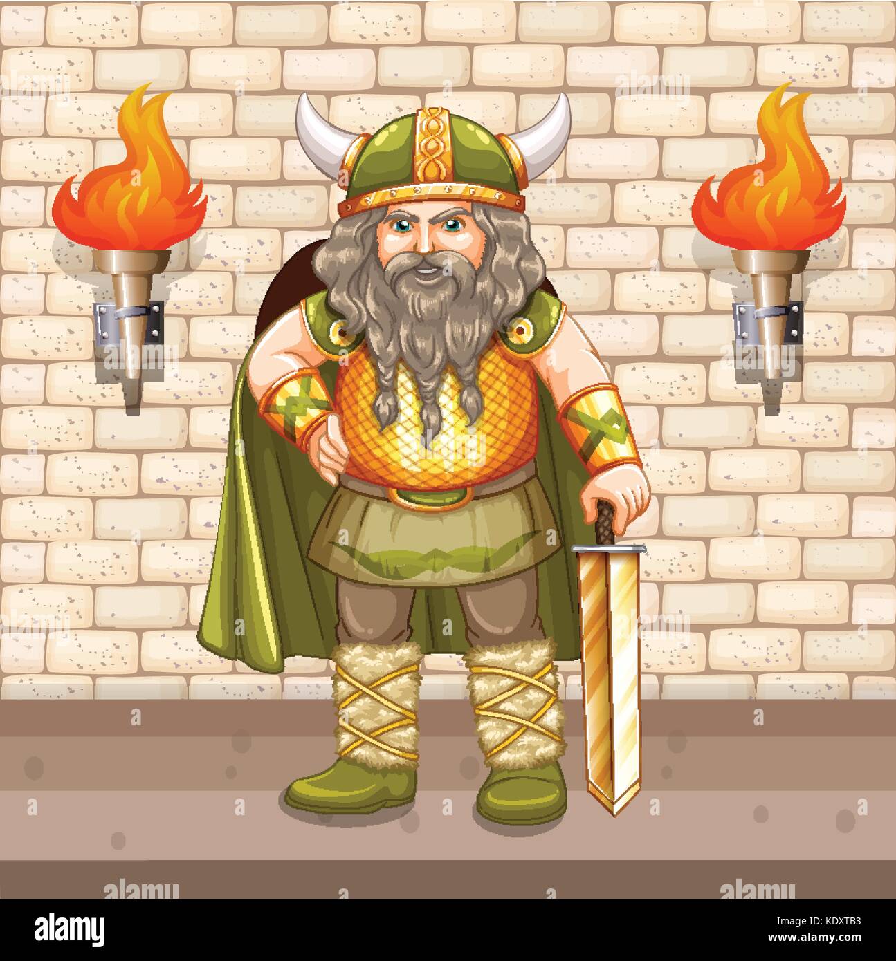 Viking castle Stock Vector Images - Alamy