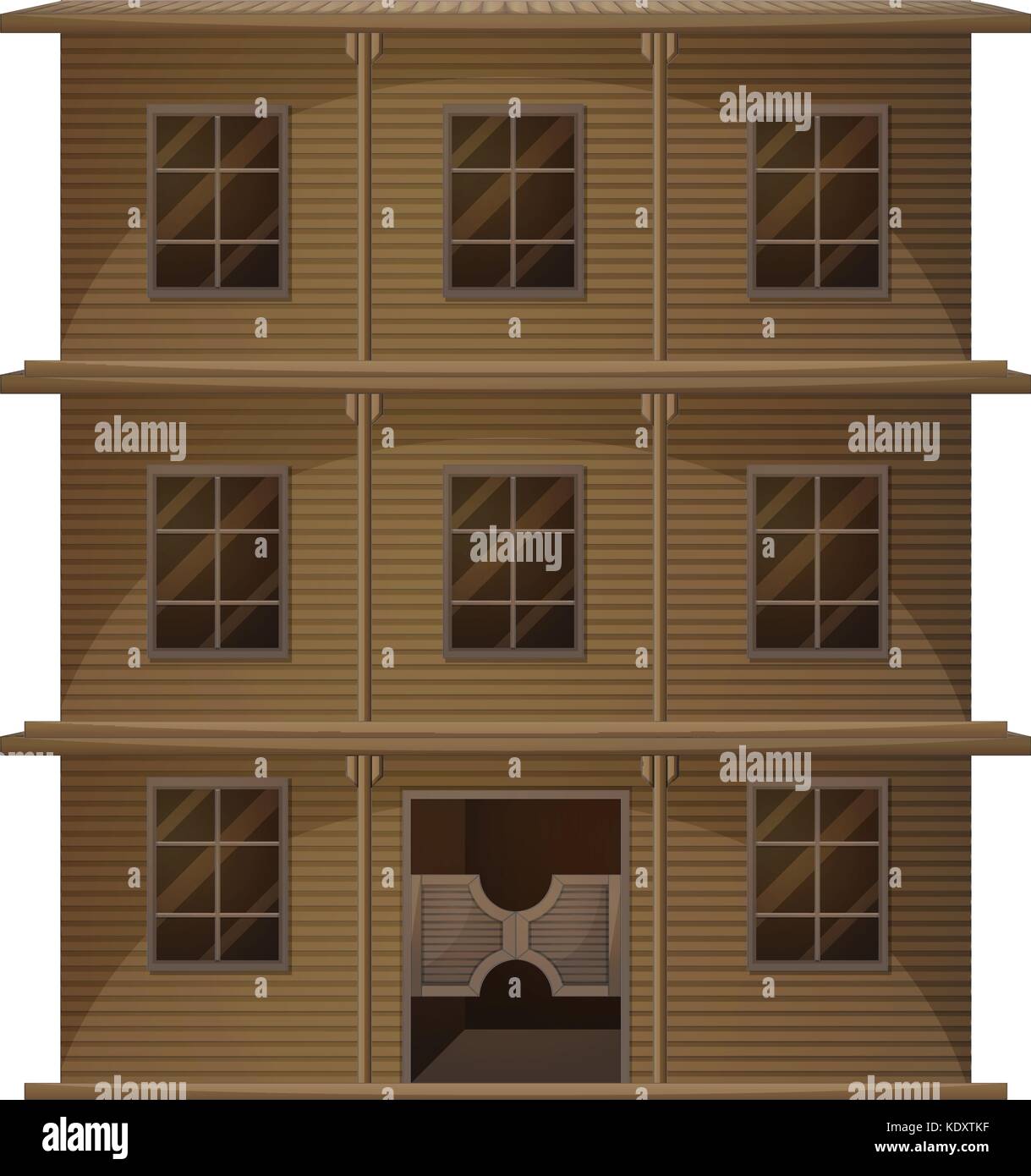 Building western Stock Vector Images - Alamy
