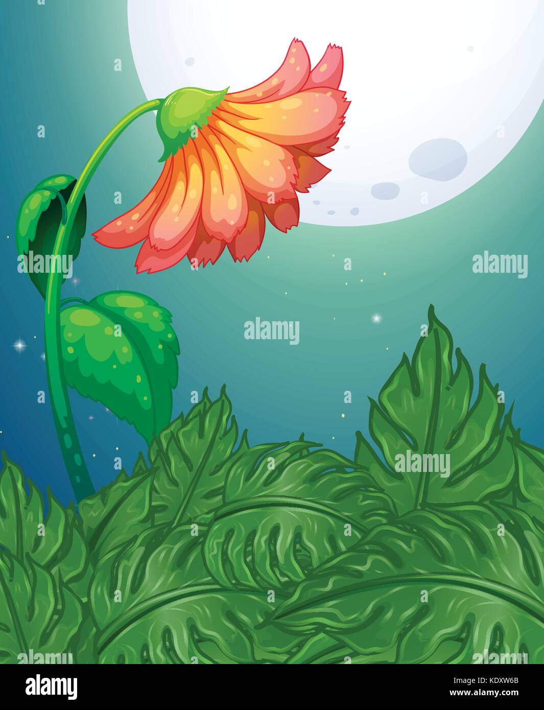 Red moon image Stock Vector Images - Alamy