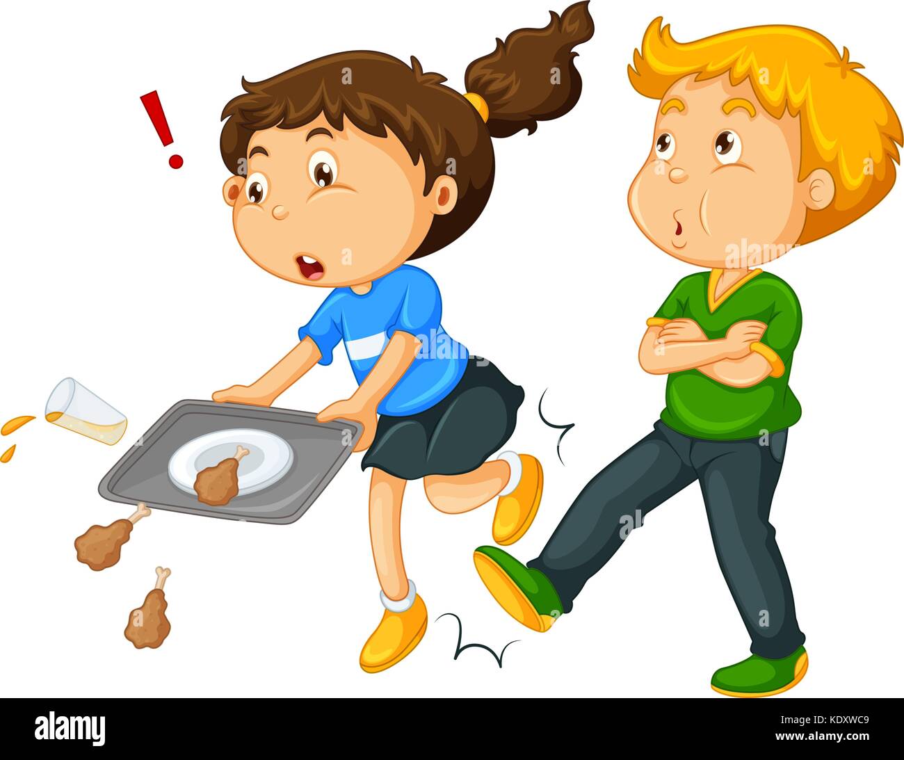 Kicking Someone Clipart