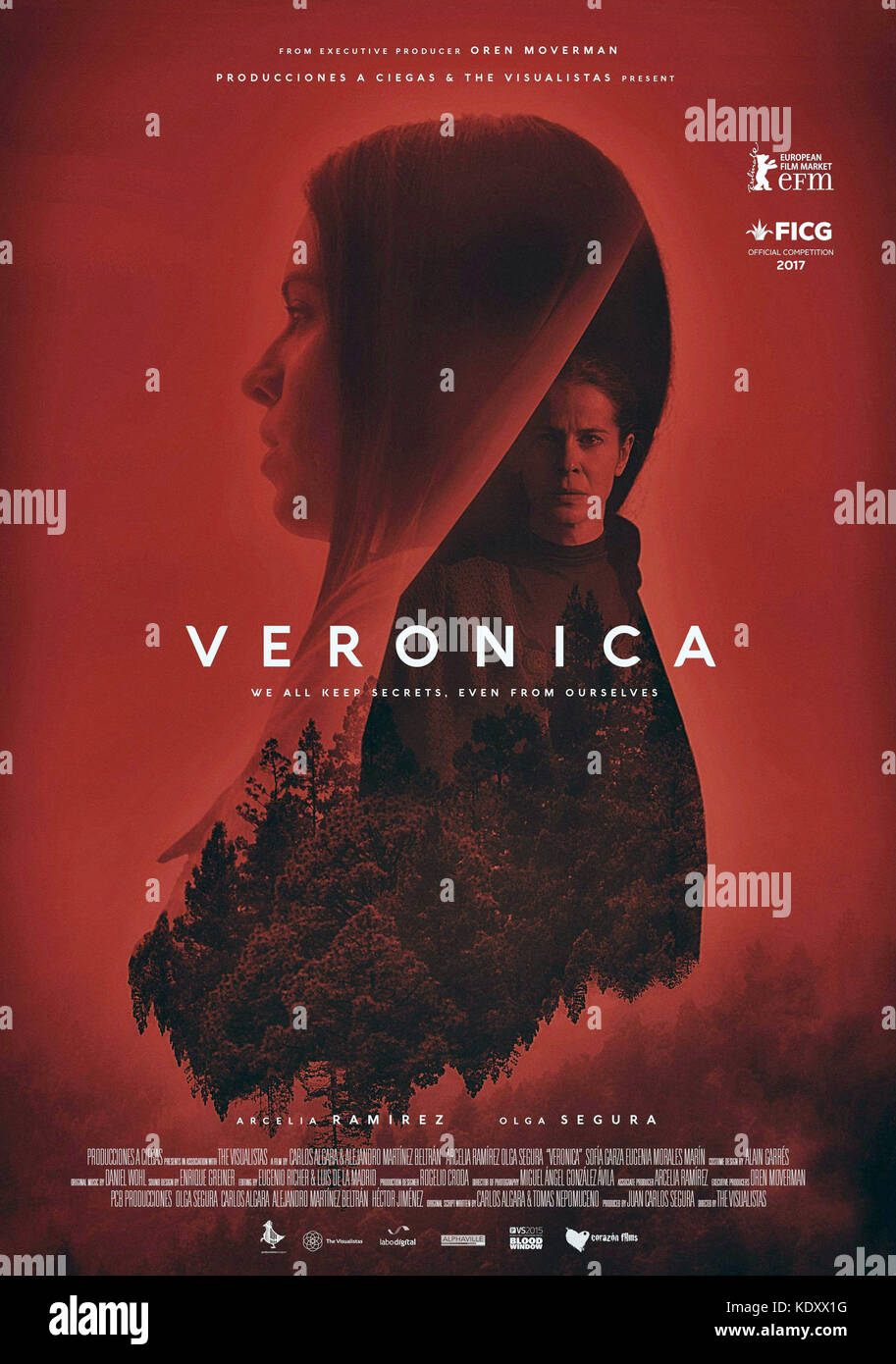 VERONICA, poster, from left, Olga Segura, Arcelia Ramirez, 2017 ...