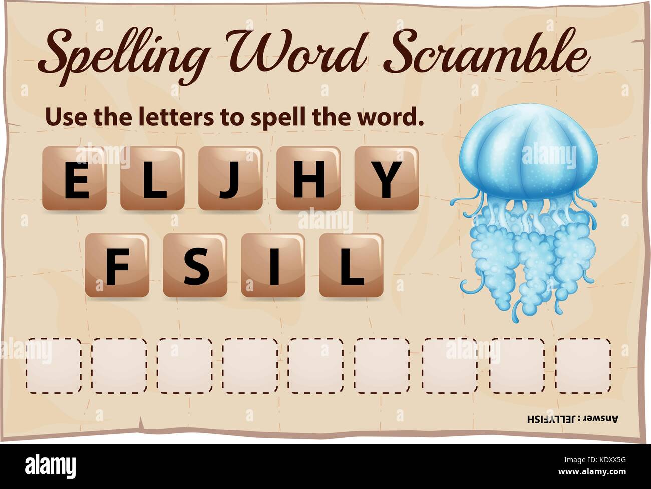 Jellyfish word hi-res stock photography and images - Alamy