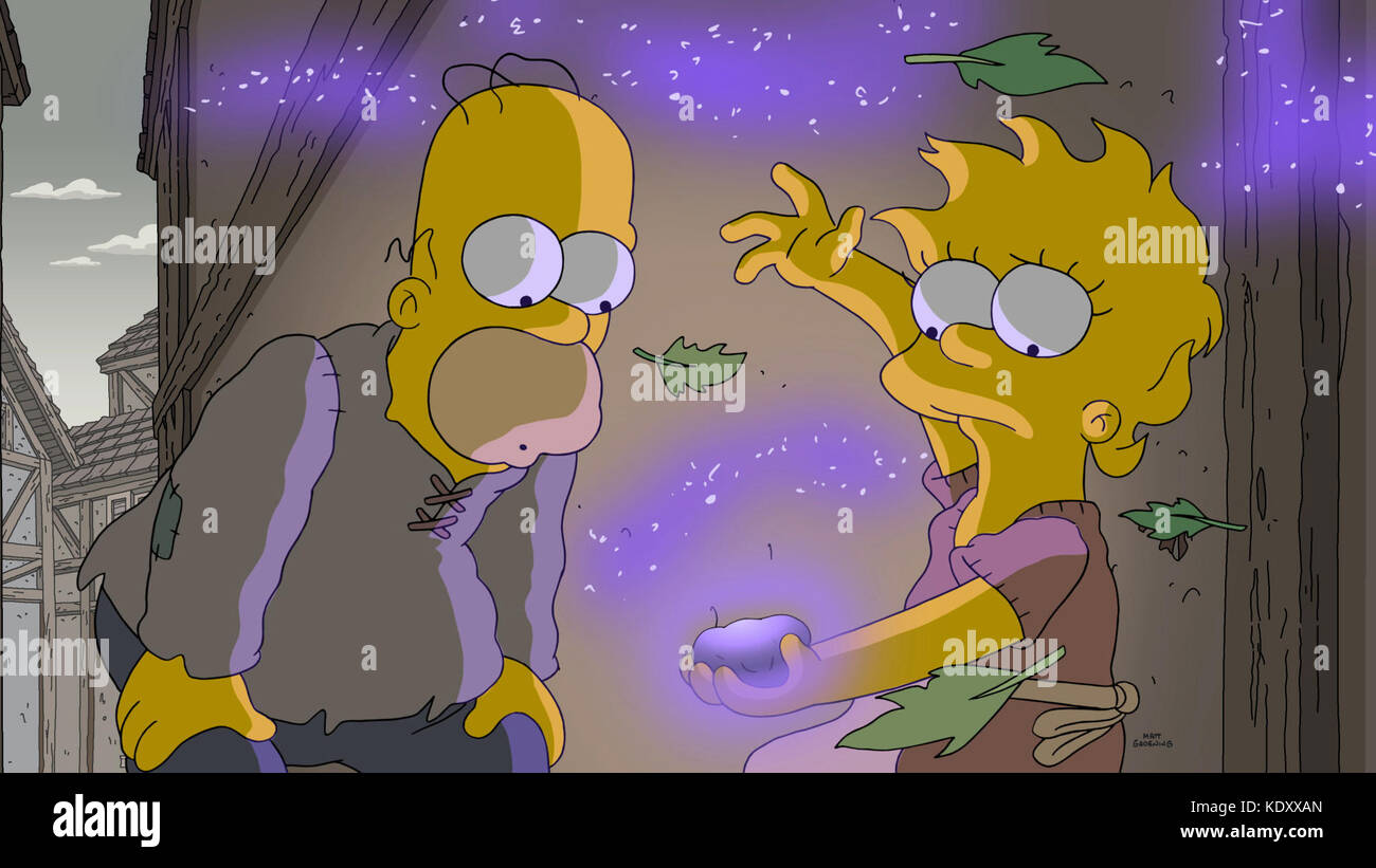 THE SIMSPONS, l-r: Homer Simpson, Lisa Simpson in 'The Serfons' (Season ...